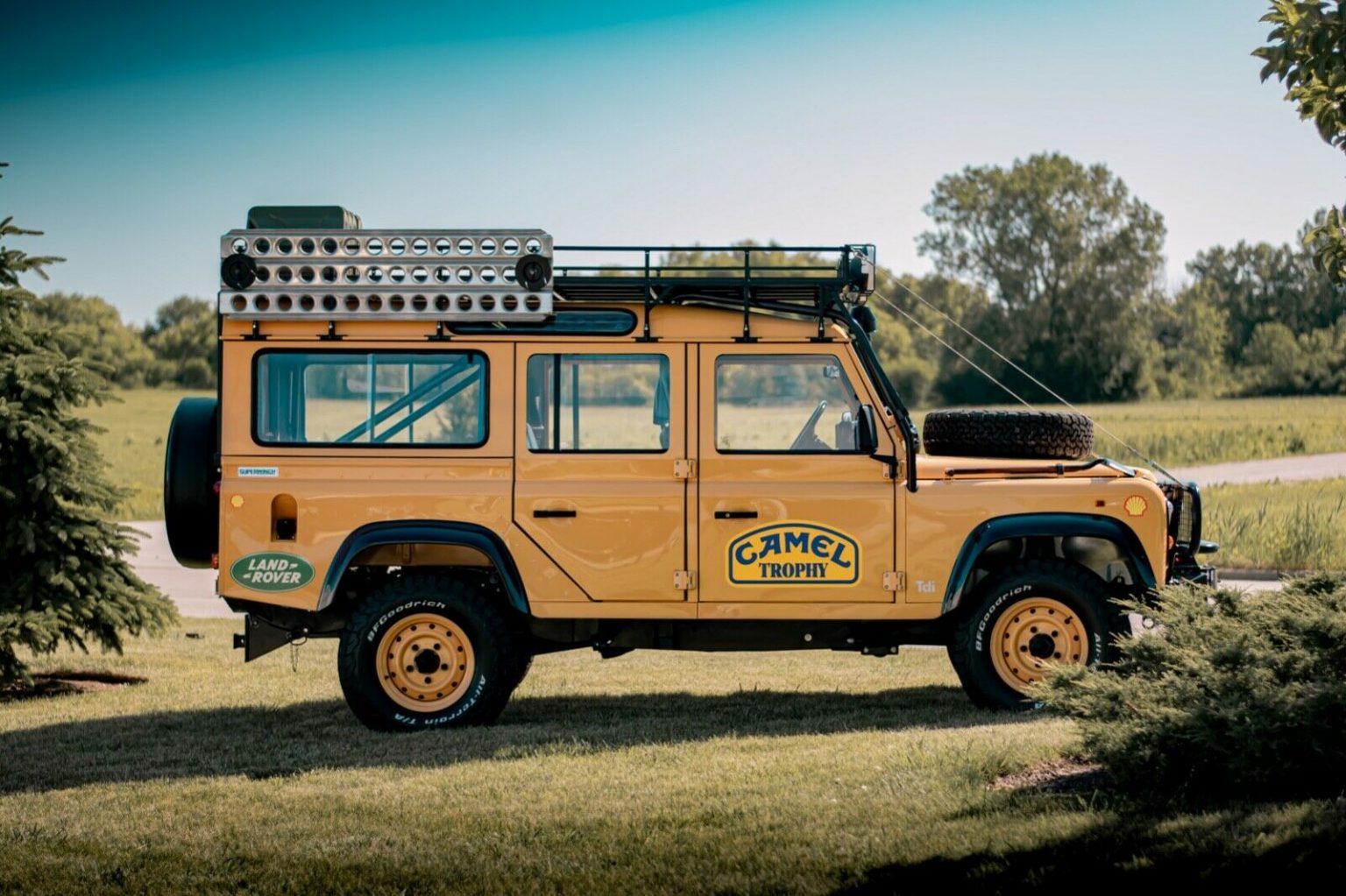 1990 Land Rover Defender 110 Genuine Camel Trophy Completely Restored ...